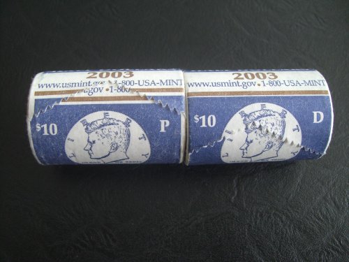 2003 P & D Kennedy Half Dollar Rolls From US Mint 40 Halves Coins