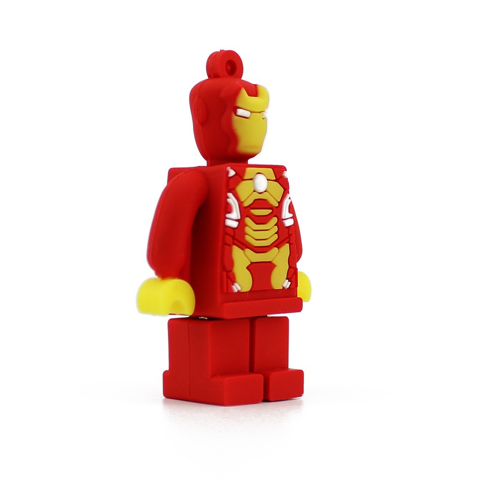 8GB Ironman Lego Edition Flash Drive, Memory Storage Device, Thumb Drive