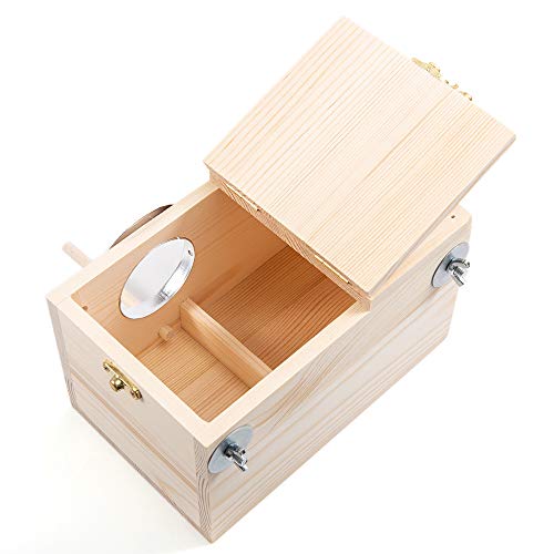 Evomosa Bird Nests Pet Bird Wood Breeding Box(L(11.4 x 5.9 x 5.9 in))