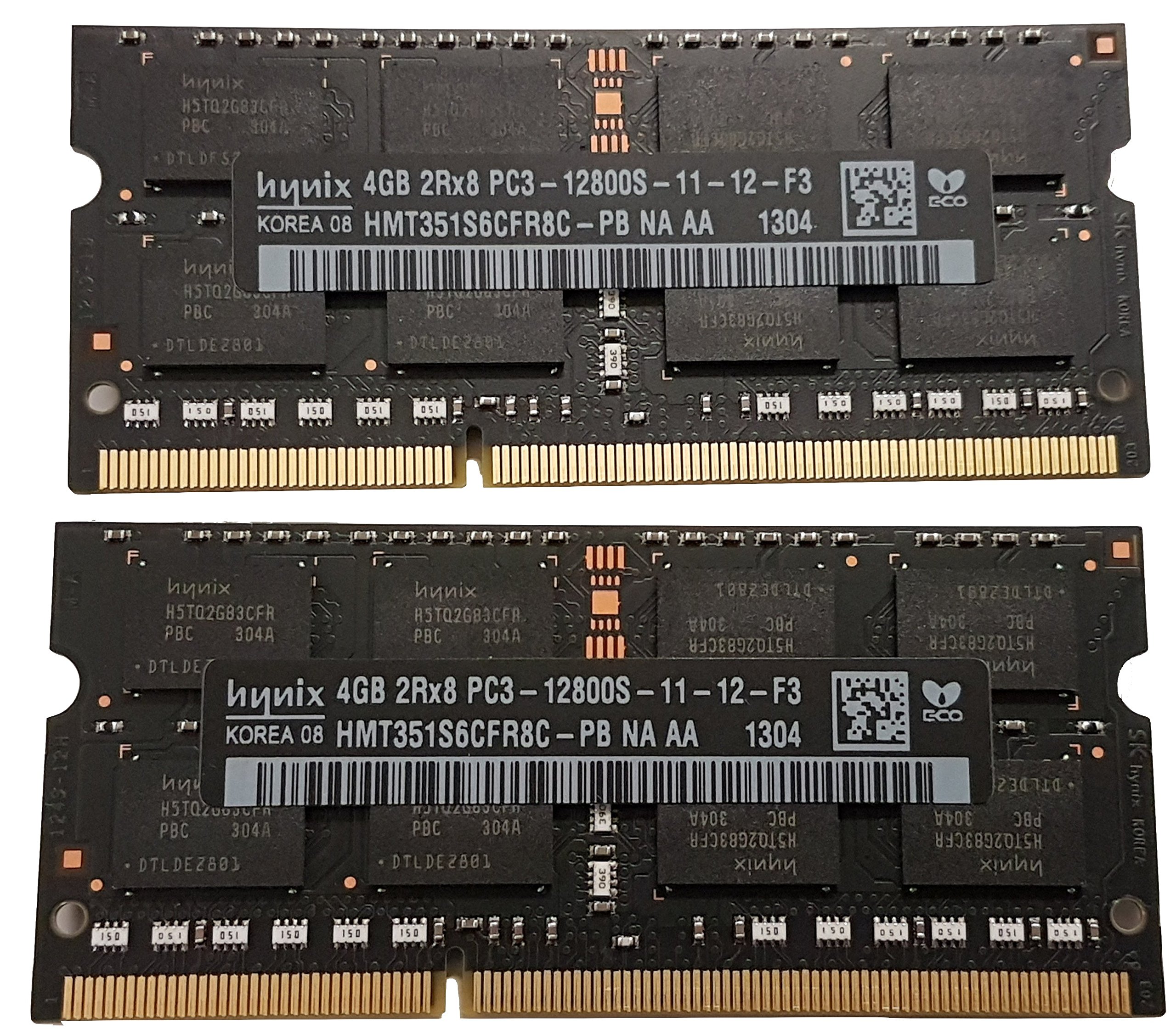 8GB RAM Kit (2x4GB) Hynix DDR3 1600mhz SODIMM Notebook Memory Laptop PC3-12800s HMT351S6CFR8C-PB