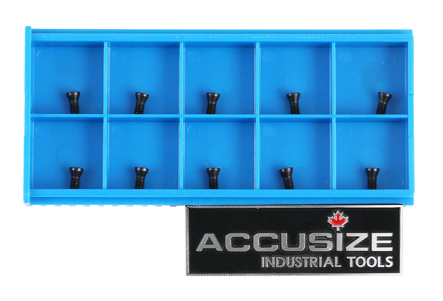 Accusize Industrial Tools M2.5 by 6 Replacement Screws for Indexable Face Mill and End Mills, 10 Pc, 0046-0910x10
