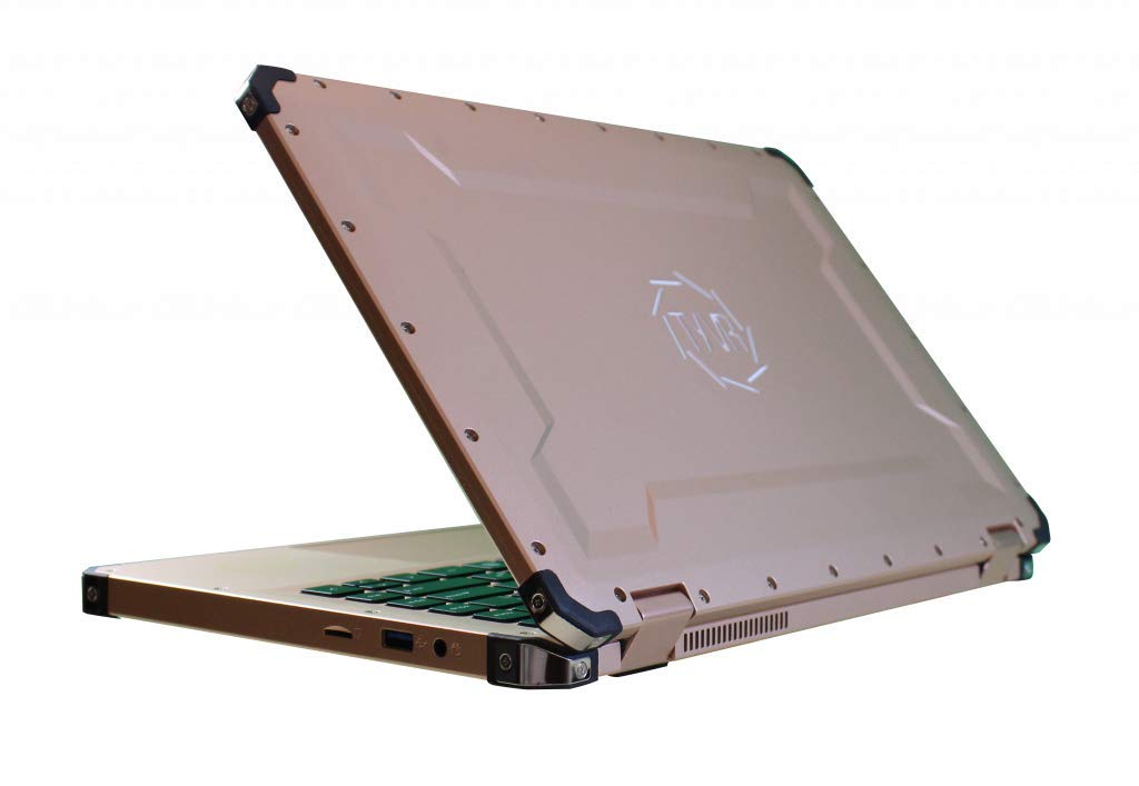 Emerald Computers Rugged Laptop with I7-8550U Quad Core, 8 Thread CPU, 16GB RAM 512GB SSD, 13.3 Inch 1080p Screen, Tenacious Model in Rose Gold, (14626167)