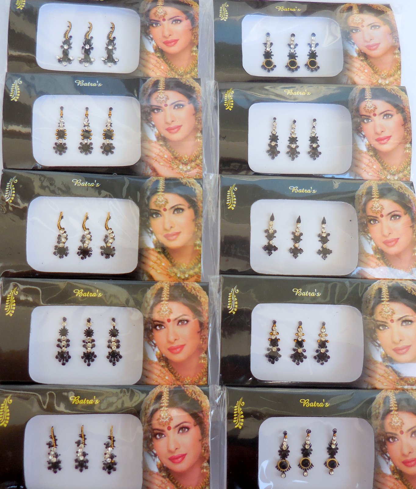 8 Bindi Pack- 24 Combo Bindi Stickers Multicolored,Silver,Gold,Black, Bindi Tattoo Bindi Jewelry