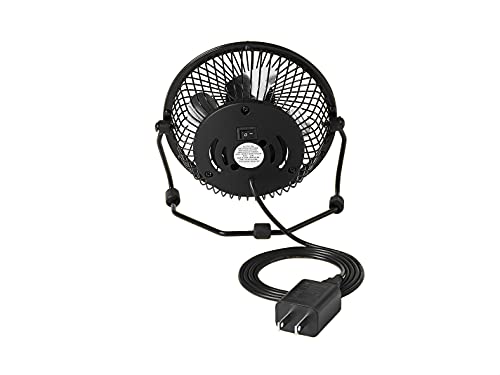 AmazonCommercial 4-Inch Table Fan with Power Adapter and USB Cable