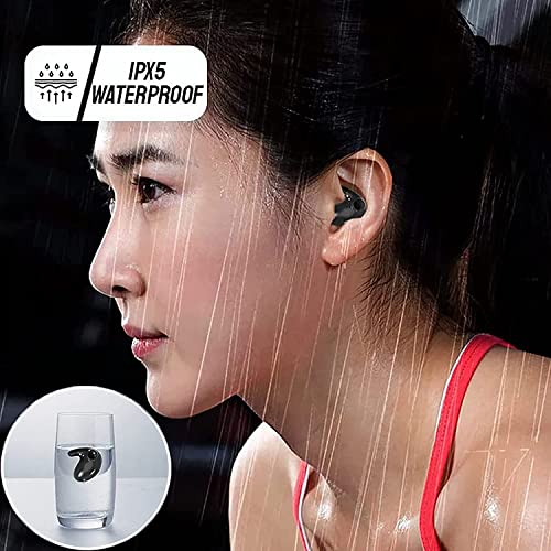 2023 New Invisible Sleep Wireless Earphone Ipx5 Waterproof, Sleep Earbuds Invisible, Double Noise Cancelling, Touch Control, Sense-Free to Wear, Wireless Earphone with Wireless Charging Case (A Style)