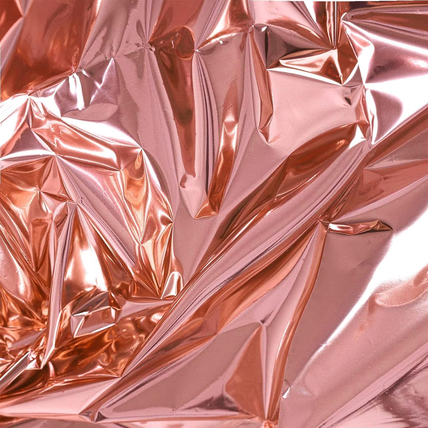 3 PCS Rose Gold Tablecloth, Rectangle Rose Gold Table Cloths for Parties, Metallic Tablecloths Plastic Pink Table Cover, Birthday Wedding Valentine's Day Bachelorette Party Supplies, 54 x 108 Inch