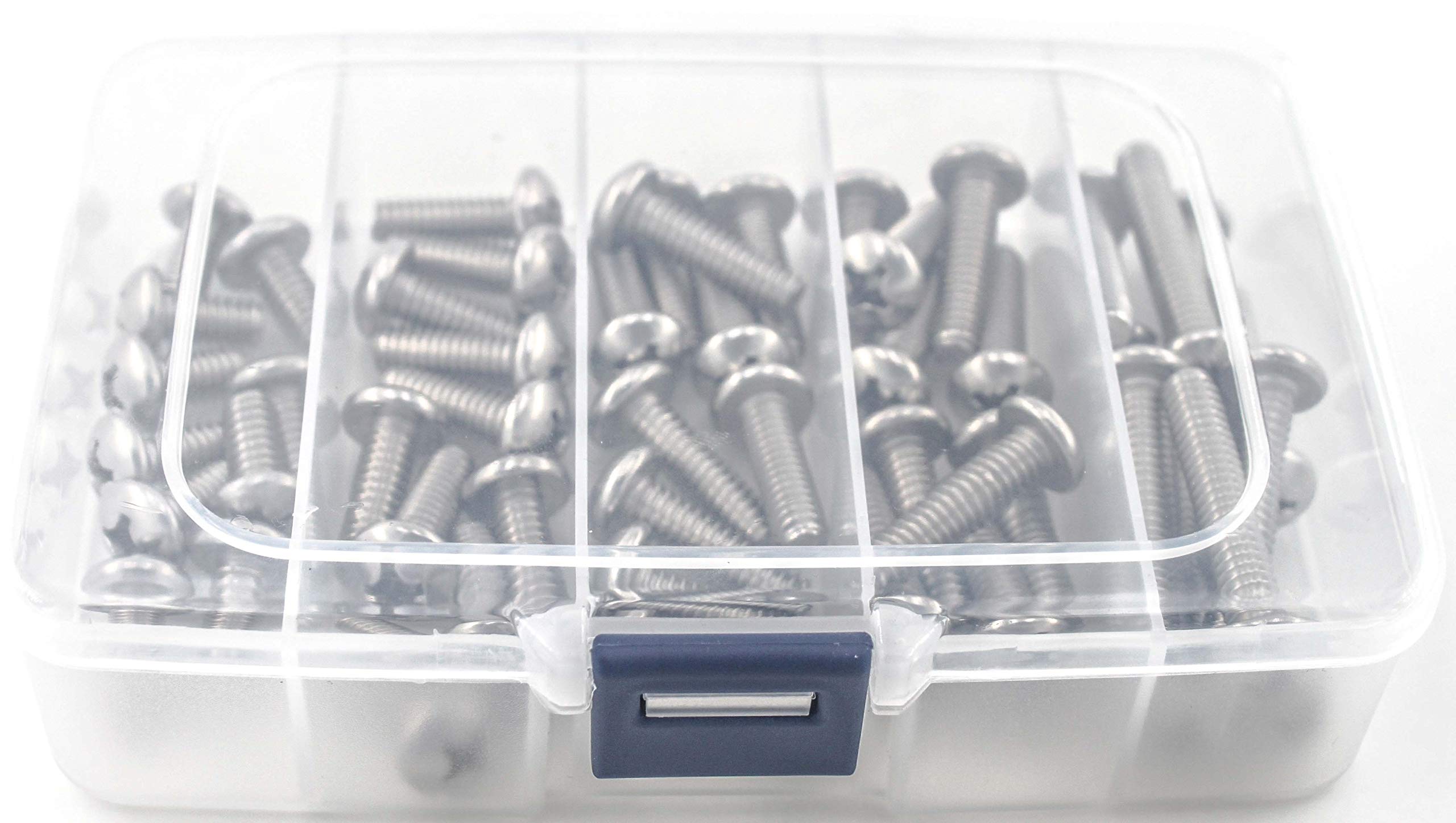 eivvia 50Pcs 1/4-20 UNC× 1/2"3/4" 7/8"1" 1-3/8"Stainless Steel 304 Cross pan Head Combination Screw