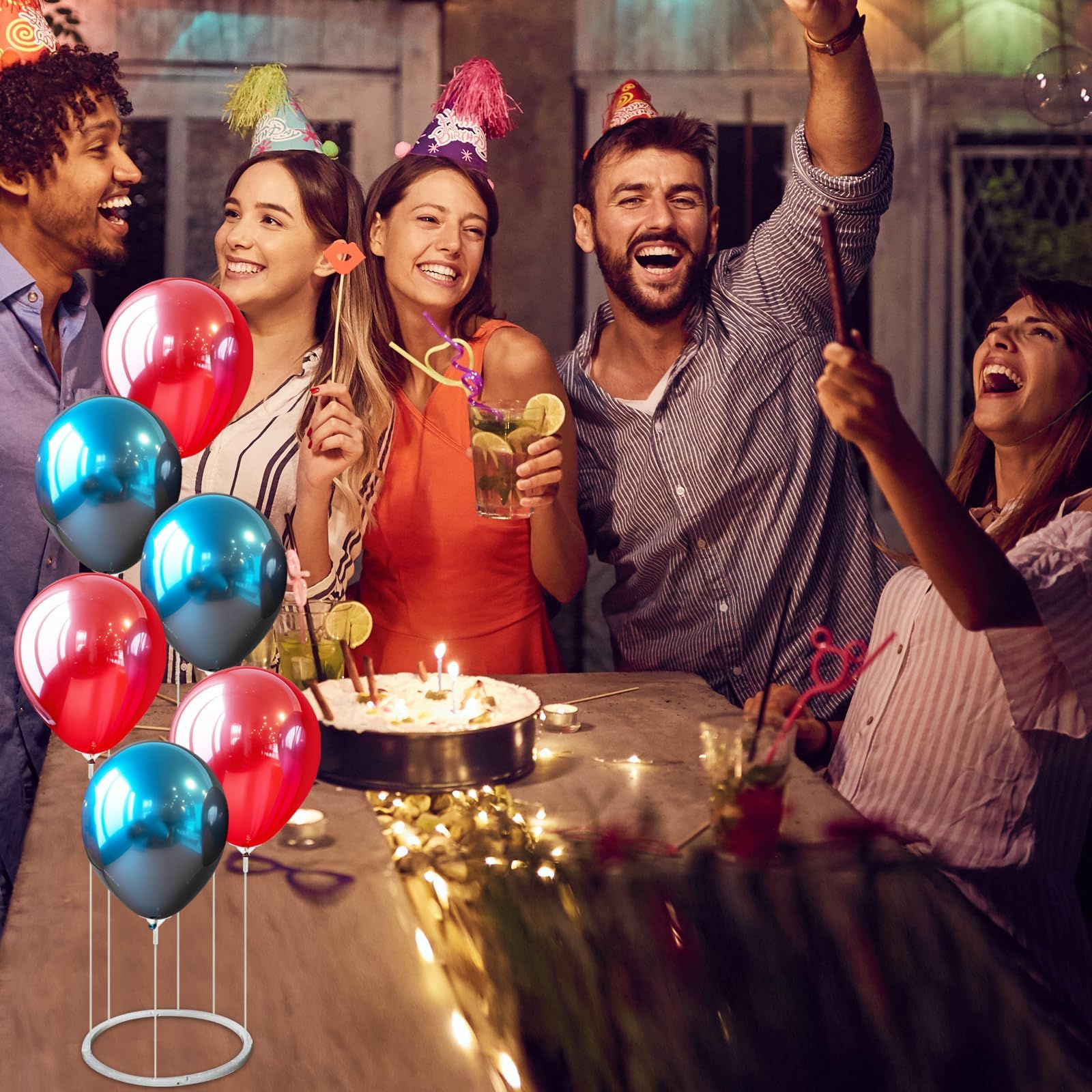 12ft Table Balloon Arch Kit, Adjustable Balloon Arch Stand Kit for Birthday Wedding Graduation Baby Shower Bachelor Christmas Party Supplies Decoration
