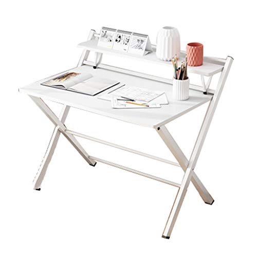 TOE Multifunctional Folding Desk Free Installation Portable Computer Laptop Desk Study Writing Desk Adjustable for Home Office (Color : B)