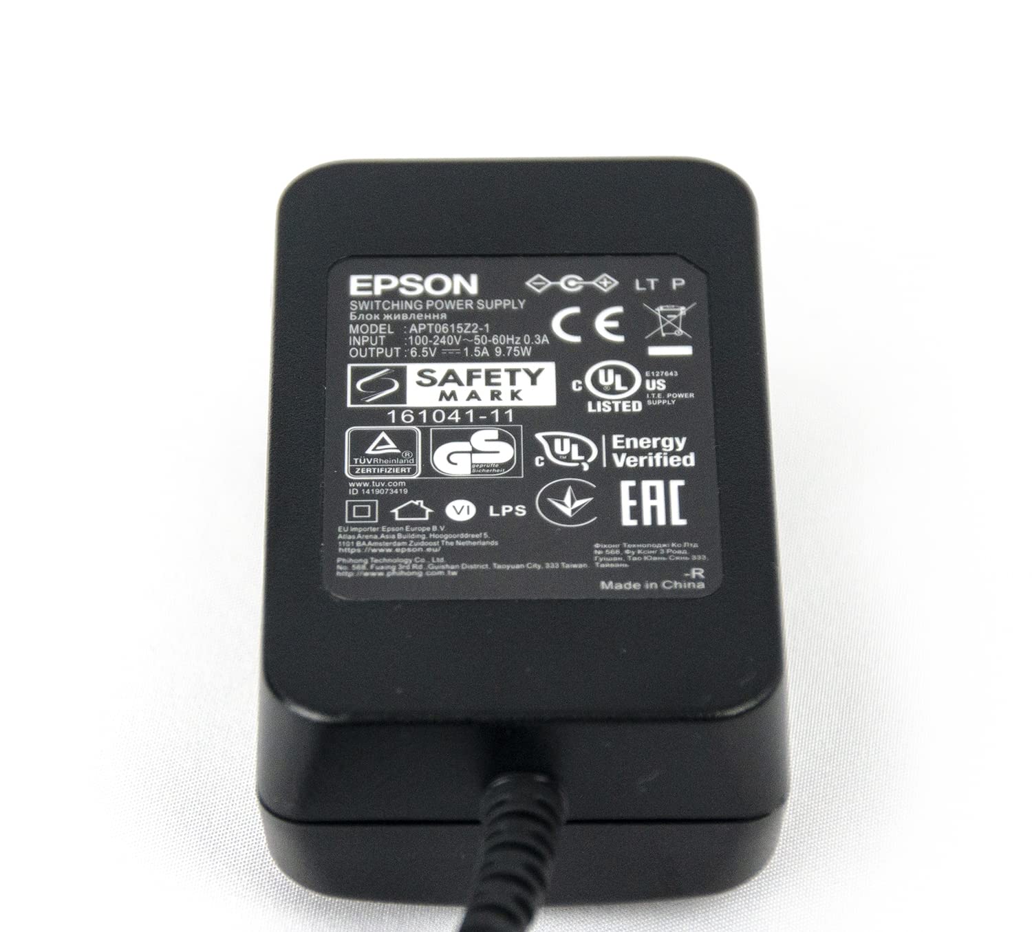 Epson LABELWORKS APT0615 AC Adapter for LW-PX300, LW-PX300VP, LW-PX350 - Replacement Power Adapter for Label Printers