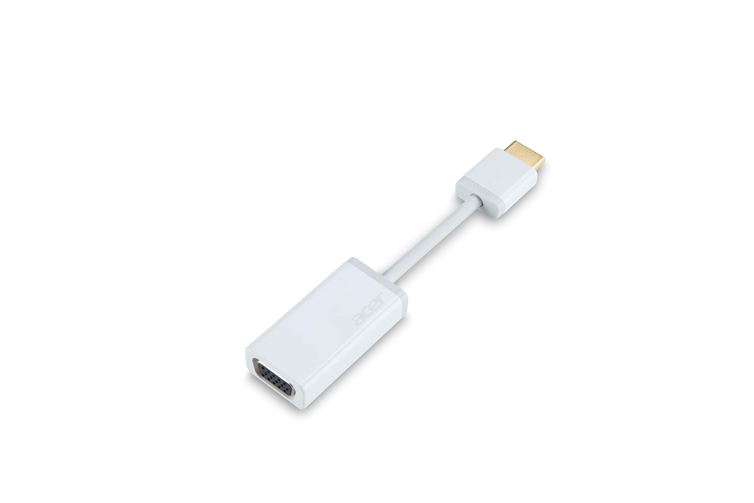 Acer HDMI to VGA Adapter (Model ACB521, Part # NP.CAB1A.024) - White
