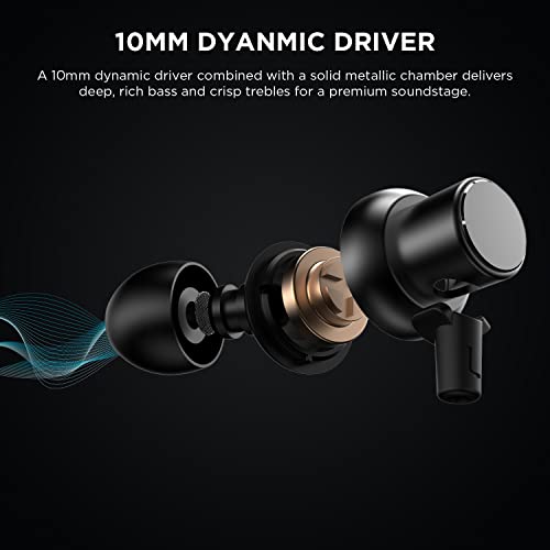 1MORE omthing Wireless Headphones, Bluetooth 5.0 Neckband Headphones,Earphones with Microphone for Sports, Premium Sound, 12H Playtime, Blue