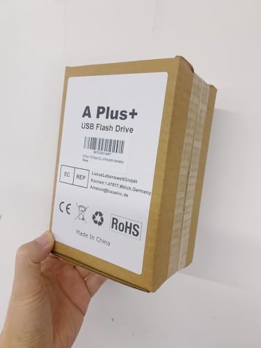 A Plus+ 10 Pack USB 3.0 Flash Drives 64GB Bamboo Leaf USB 3.0 Memory Stick Birthday Gifts