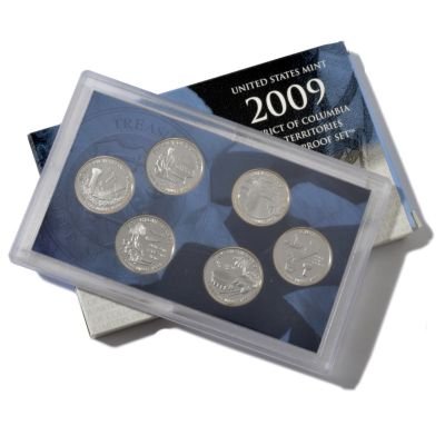 2009 U.S. Mint District of Columbia and U.S. Territories Quarter Six Coin Proof Set
