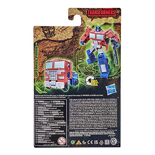 Transformers Toys Generations War for Cybertron: Kingdom Core Class WFC-K1 Optimus Prime Action Figure - Kids Ages 8 and Up, 3.5-inch
