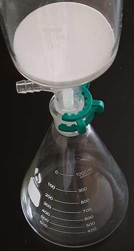 Glass Vacuum Suction Filter Filtration Kit 1000mL Conical Flask 250ml Buchner Funnel (250/1000ml)
