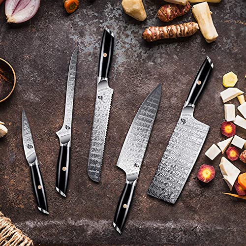 TUO Cleaver Knife 7 inch - Vegetable Meat Cleaver Knife for Home Kitchen High Carbon Stainless Steel with Gift Box