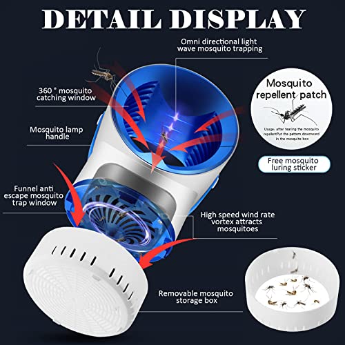 2 Pcs Fly Trap Indoor Fruit Fly Catcher Mosquito Repellent Indoors Gnat Traps Insect Killer for House Indoor with 2 Pcs Refillable Sticky Glue Boards