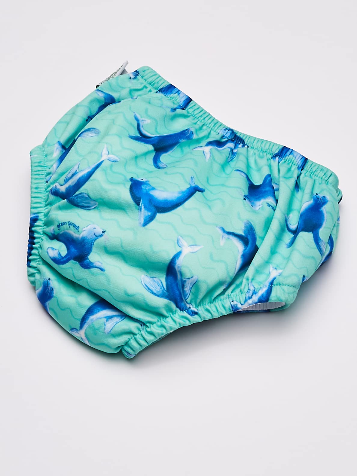 i Play Boys Reusable Absorbent Baby Swim Diapers Seafoam Sea Lions 6 Months