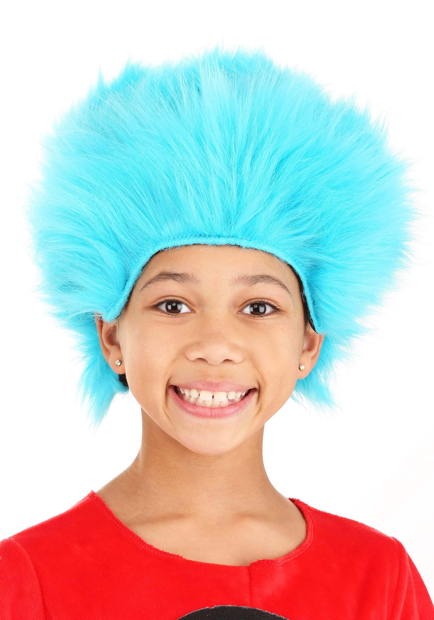 elope Dr. Seuss Thing 1 & Thing 2 Plush Costume Wig for Kids