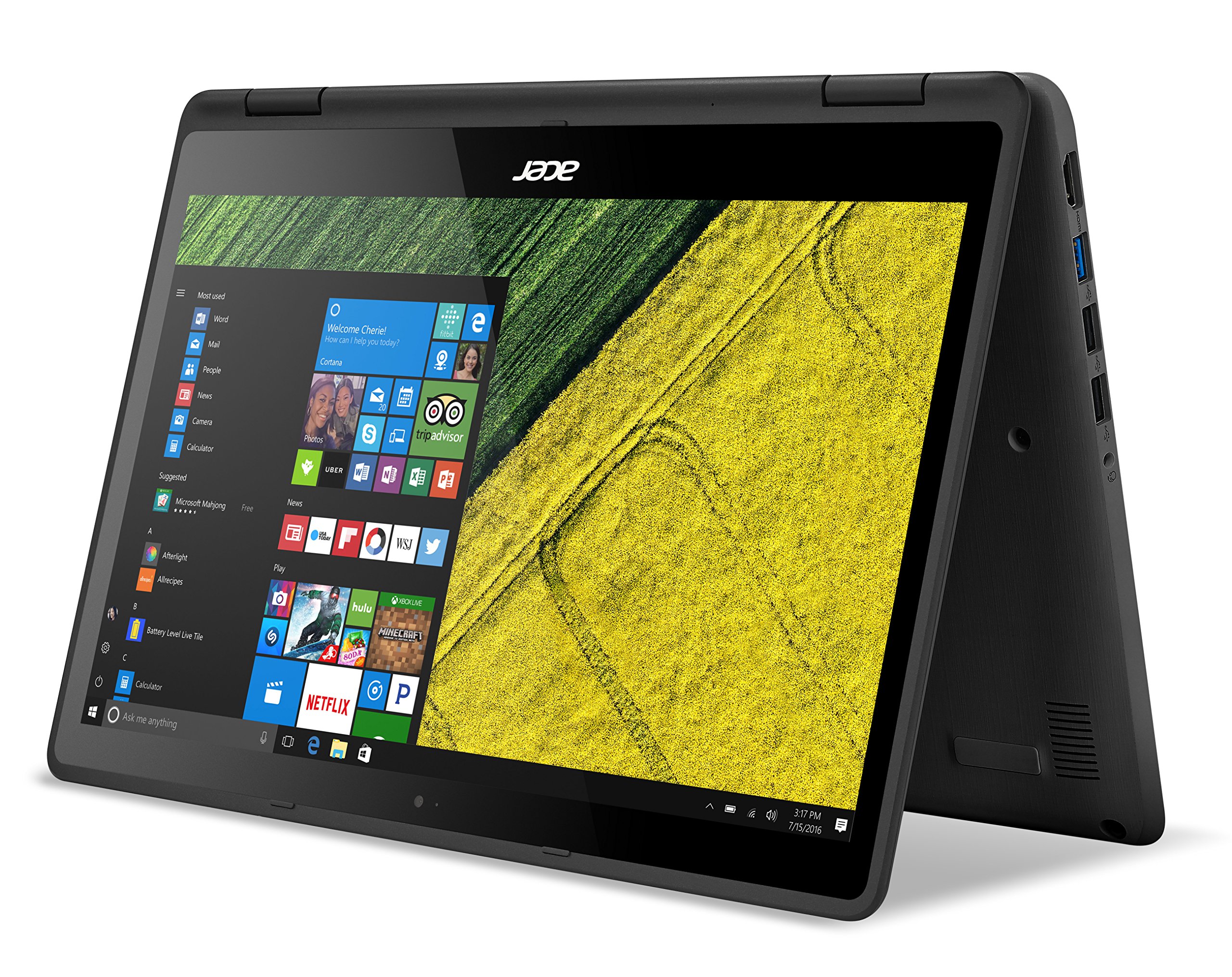 Acer Spin 3 SP315-51 (R5-571T) Touchscreen 2-1 Laptop Intel Core i7 up to 3.1GH 12GB 1TB 15.6in Full HD LED Cam HDMI (Renewed)