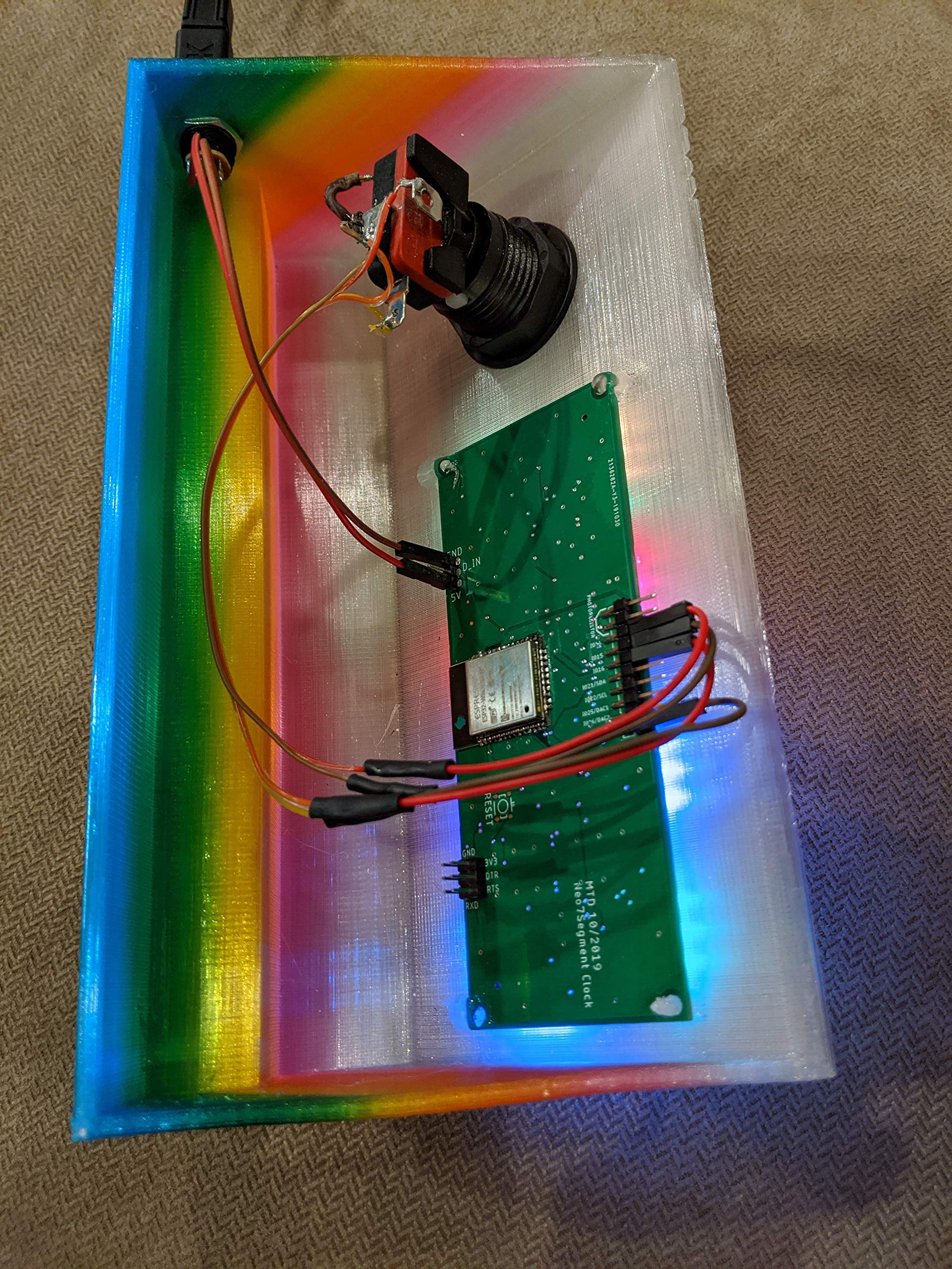 ESPixel Clock Pixel-Based 7 Segment Display for Arduino and Raspberry Pi