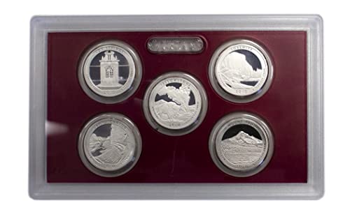 2010 S Silver America the Beautiful National Parks Quarters Proof Set with Box and CoA Proof