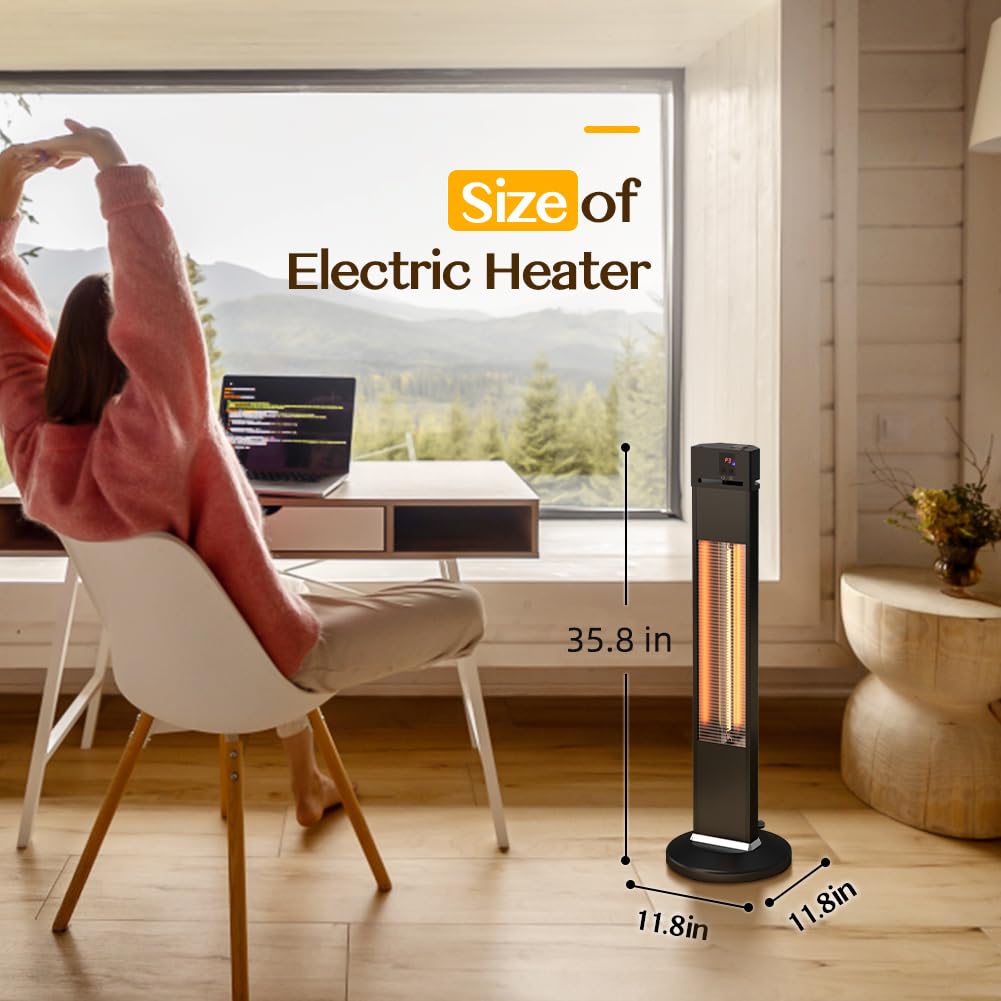1500W Hanging Yard Heater,Ceiling heater,Hanging patio heater, courtyard electric heater, infrared heater, ceiling electric heater 3S Fast Heating,Great Room, Garage,Ceiling Mount