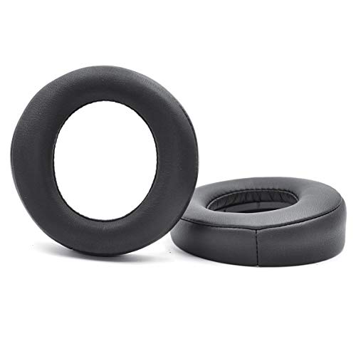 Defean Replacement Ear Pads Cushion Cover PU Leather and Soft Foam Earpads Compatible with Sony Gold Wireless Headset - CUHYA-0080 Headphone (Black)