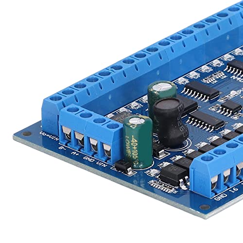 16 Input 16 Output Expansion Board, Power Supply Control Module Less Interference Compact Size DIN35 and C45 Rail Mount for Smart Home for Surveillance System(Single board)