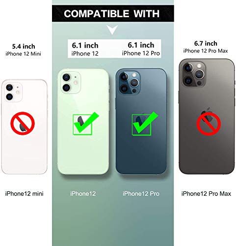 luolnh Gold Glitter Sparkle Case Compatible with iPhone 12 and iPhone 12 Pro 6.1 Inch (2020 Release) Marble Design Shockproof Soft Silicone Rubber TPU Bumper Cover Skin Phone Case-Abstract Mint