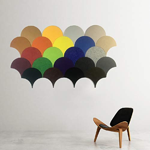 Fan-Shaped Felt Board, 3D Three-Dimensional Wall Stickers, Ginkgo self-Adhesive Creative TV Background Wall, Message Board