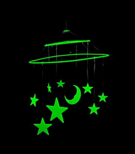 9 Piece Glow in The Dark Star Hanging Mobile