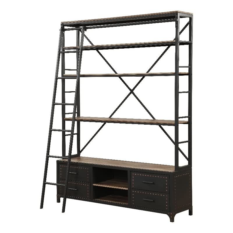 ACME Actaki Bookshelf - - Sandy Gray