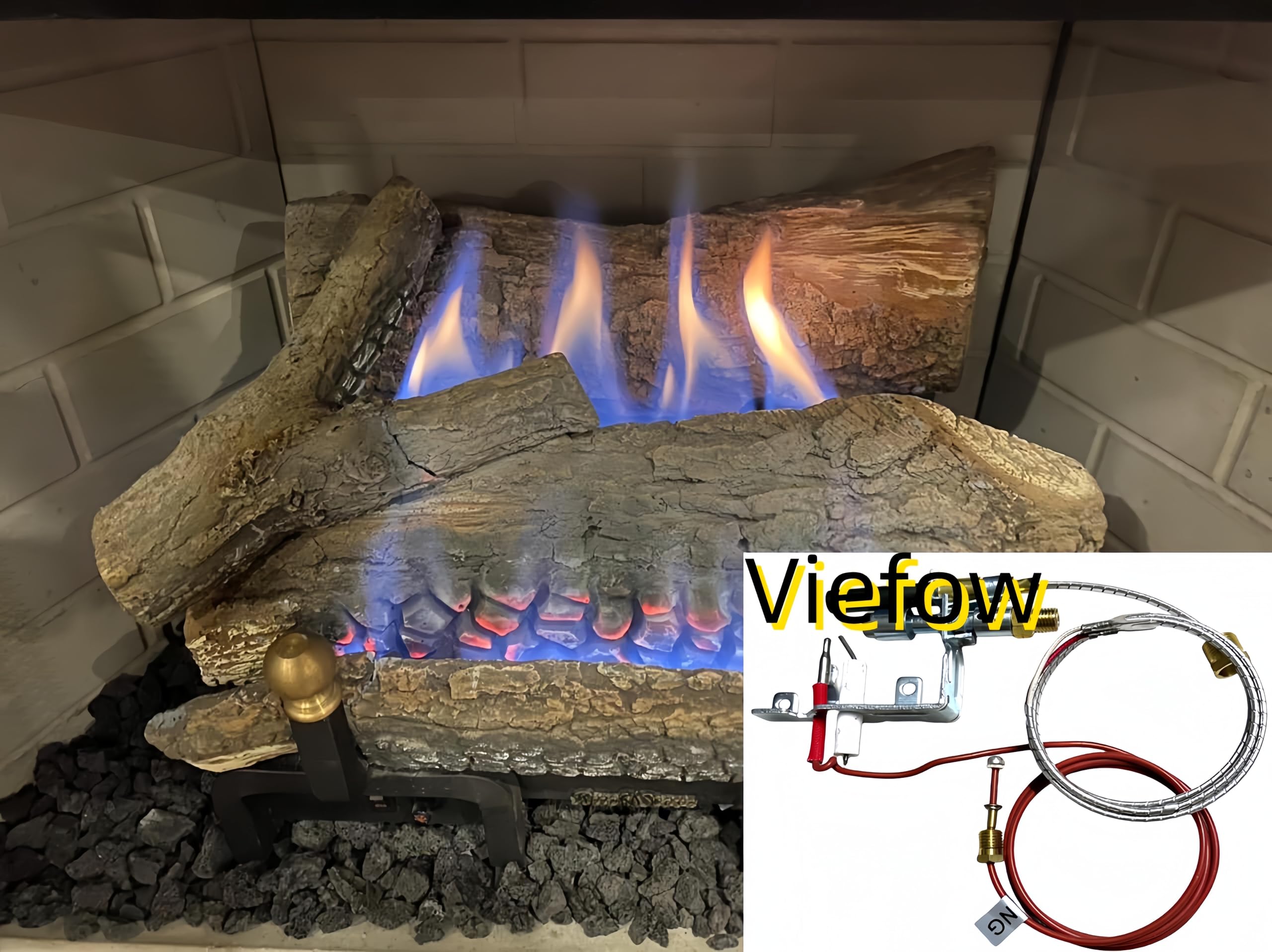 14D0473 NG ODS (Oxygen Depletion System) Pilot Assembly Milivolt Gas Fireplace Pilot ,Replace Monessen Vermont Castings Part 55464