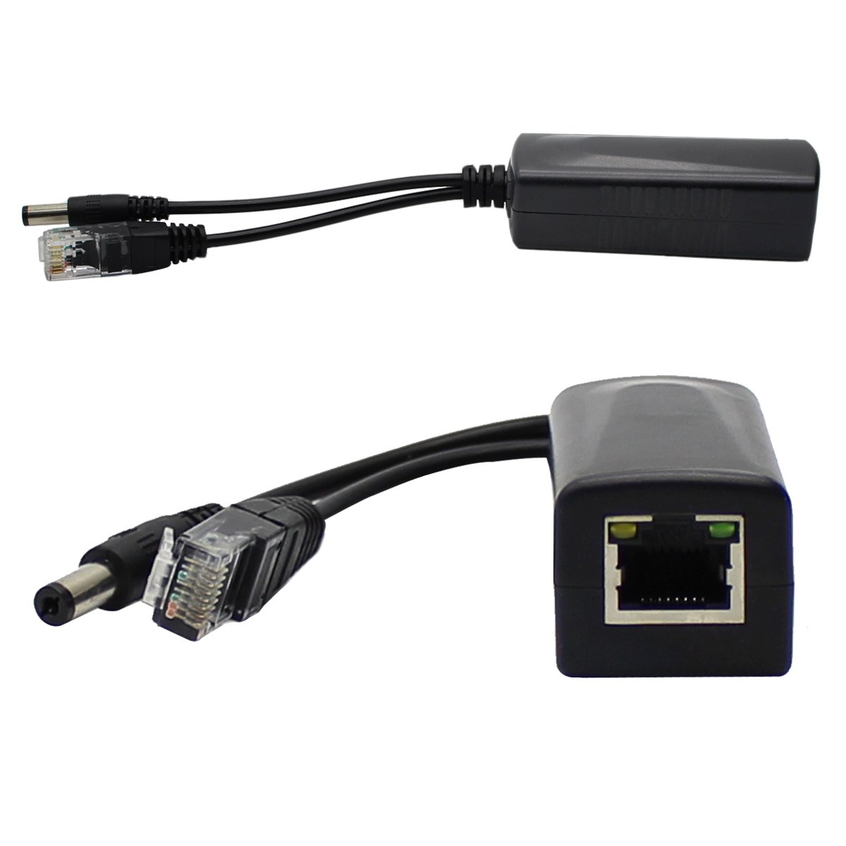 ANVISION 48V to 12V PoE Splitter Adapter IEEE 802.3af Compliant 10/100Mbps, for IP Camera AP Router Voip Phone, AV-PS12