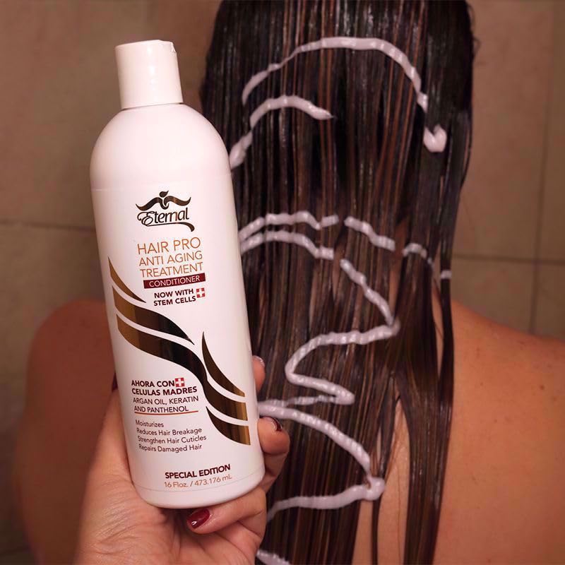 Eternal Hair Pro Anti Aging Treatment Shampoo and Conditioner Stem Cells Serum