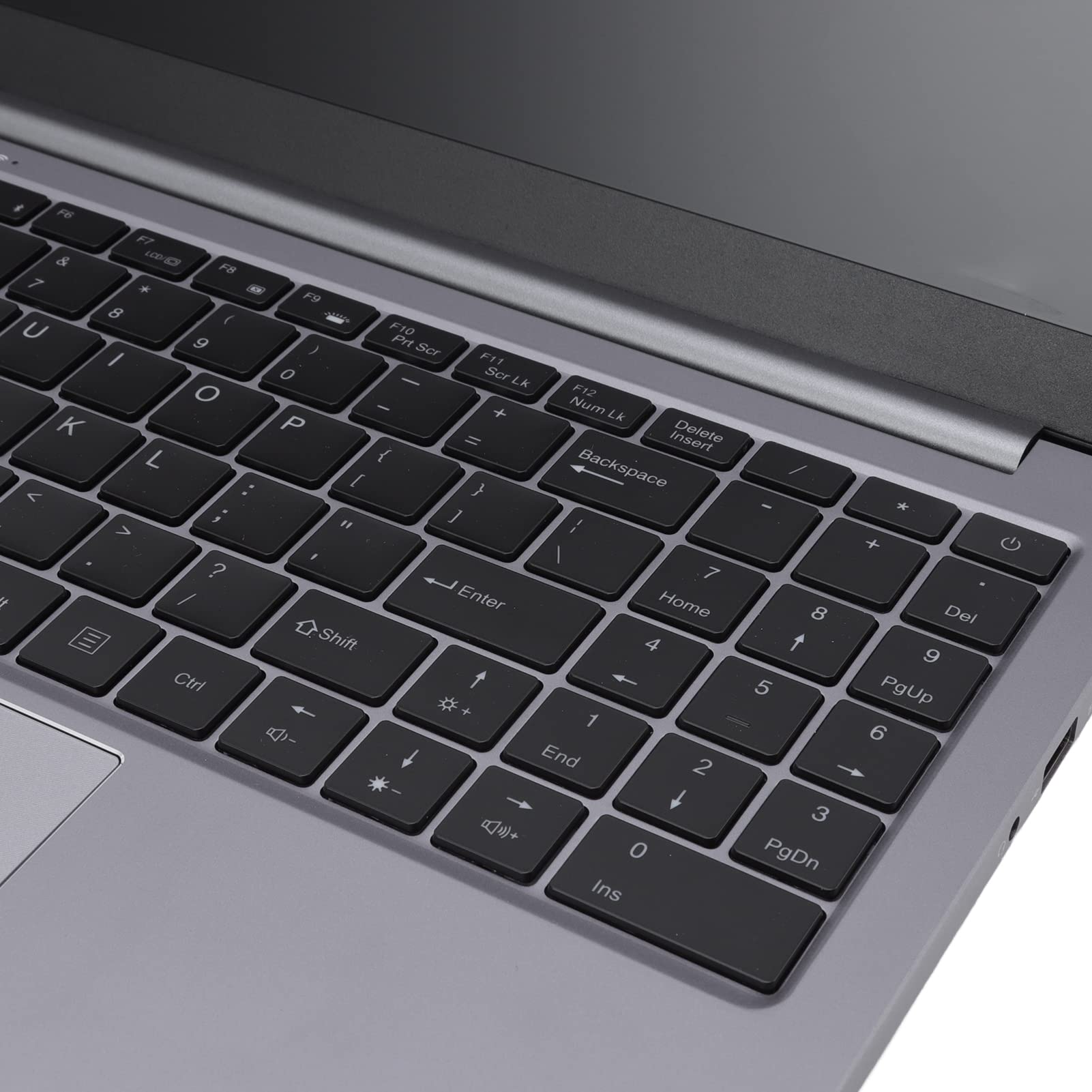15.5in Laptop, DDR4 2666MHz Space Gray Computer Laptop 15.5in HD IPS Screen for Work US Plug