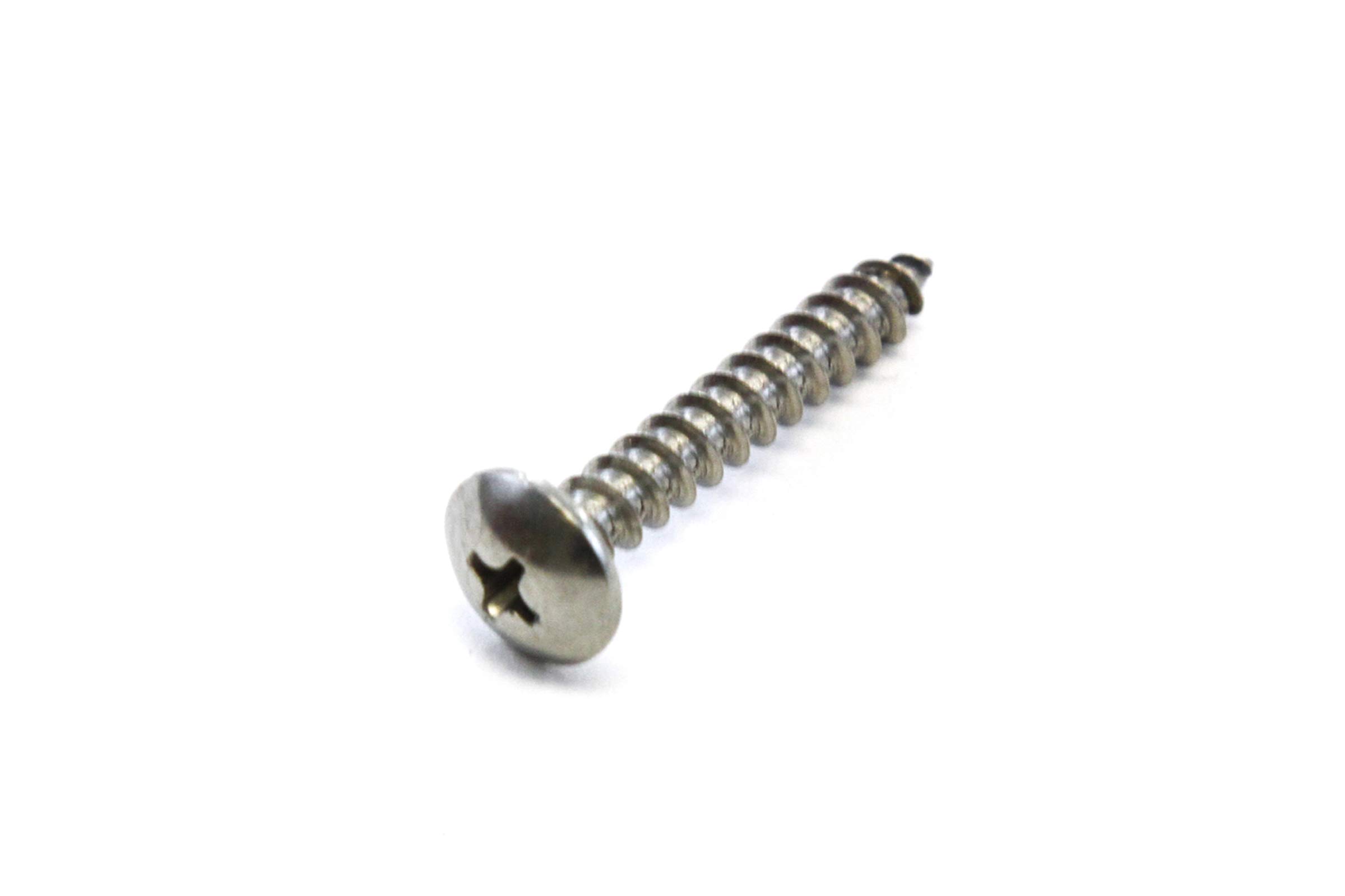80 Piece Truss Head Screw Set for Dock Bumper Installation Marine Grade Stainless Steel 10 x 1-1/4 Inches SS