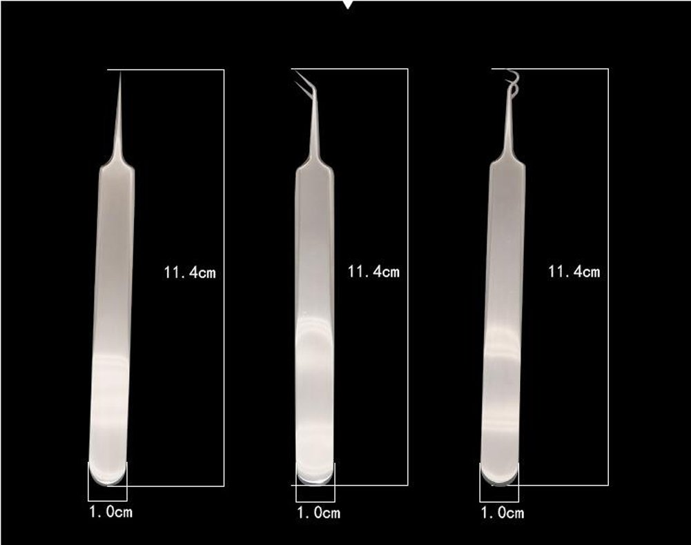 1Set(3PCS) Silver Professional Remove Blackheads Tweezers Set - Stainless Steel Straight/Slanted & Pointed Splinter/Bend Curved Blemish Extractor Tool for Acne Zit Cystic Blemish Whitehead Popping