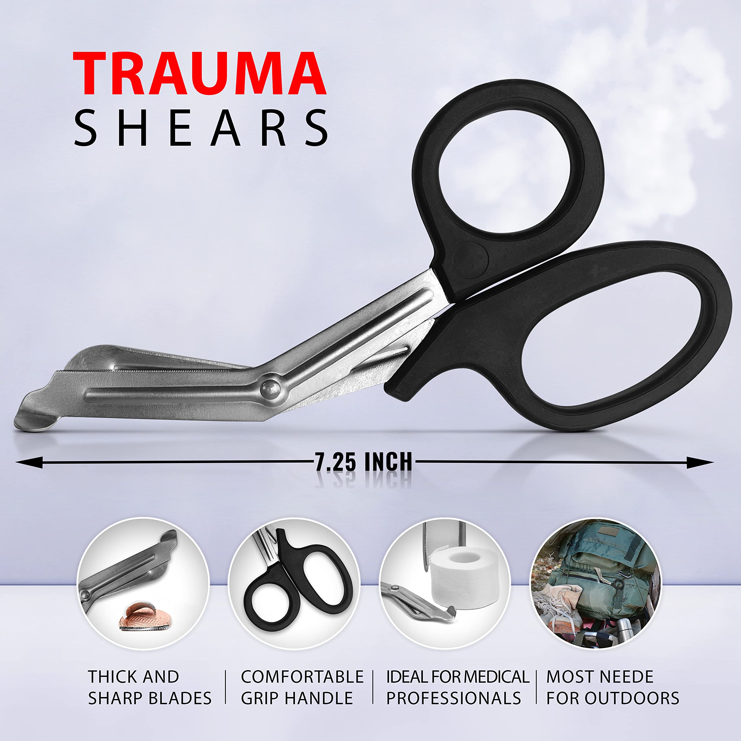 7 pcs Neurological Percussion Set, Reflex Taylor Buck Hammer Pinwheel Diagnostic Kit for Nurses, EMS, Medical Students, Clinical