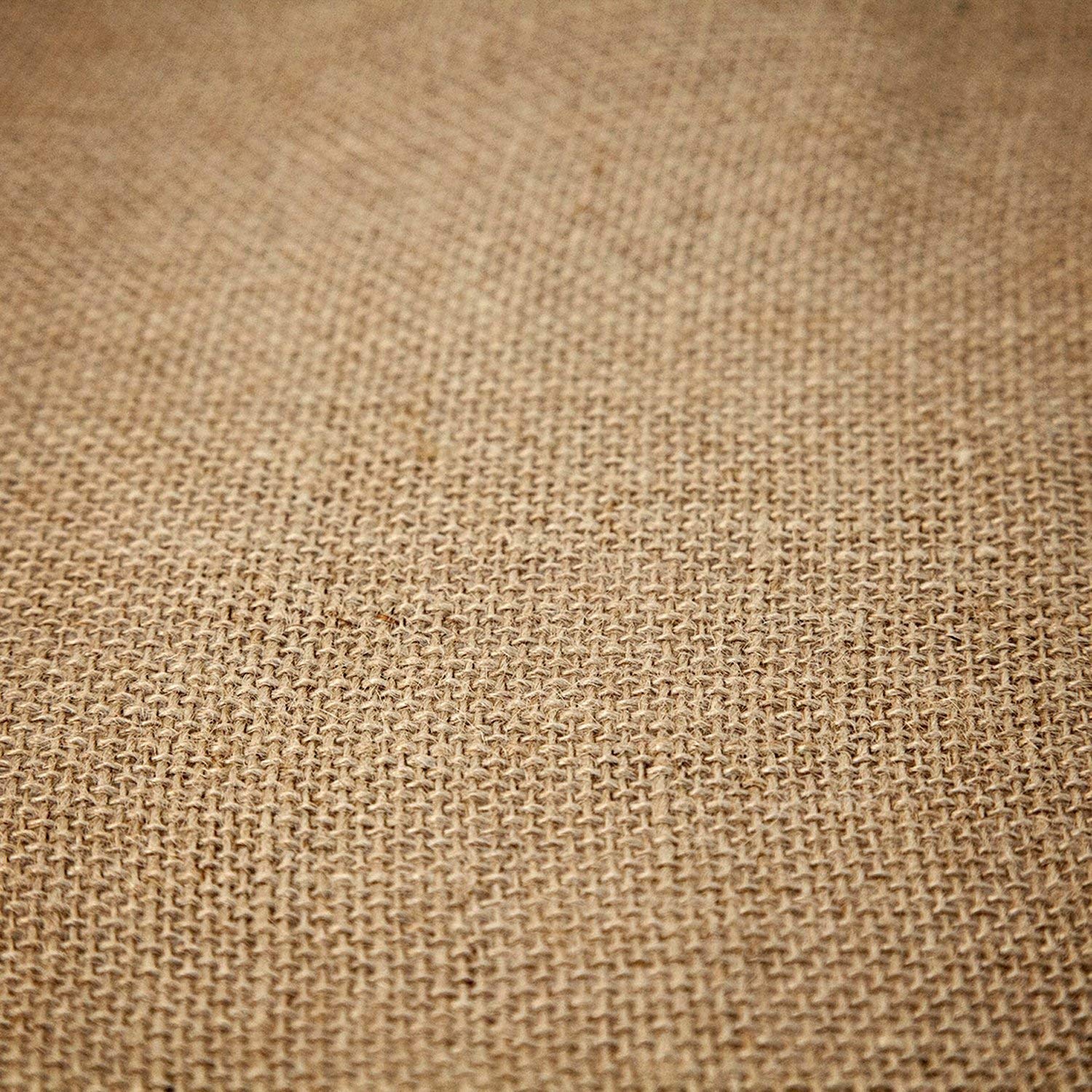 12" x 10yd NO-FRAY Burlap Roll ~ 3 - 5 Table Runners ~ Natural Long Fabric with Finished Edges. Perfect for Weddings, Placemats, Crafts. Decorate Without The Mess!