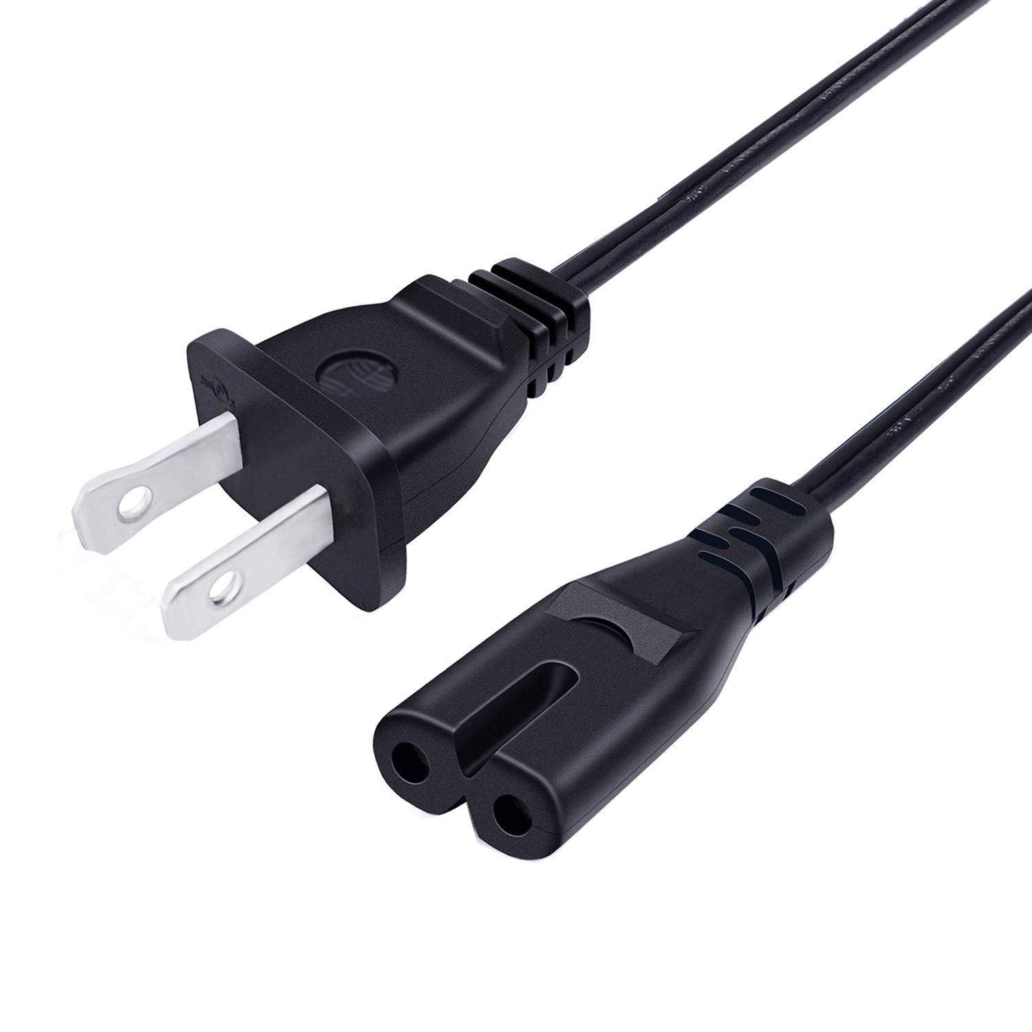 6ft Power Cord for Xbox Series X Console 2 Prong Power Cord Replacement AC Cable