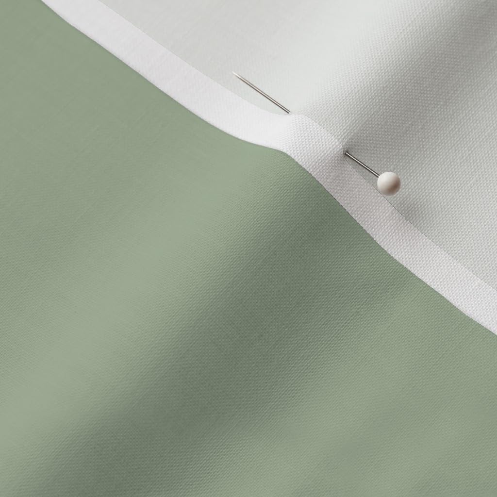 Spoonflower Fabric - Sage Green Solid Farmhouse Woodland Neutral Earth Tone Printed on Petal Signature Cotton Fabric by The Yard - Sewing Quilting Apparel Crafts Decor