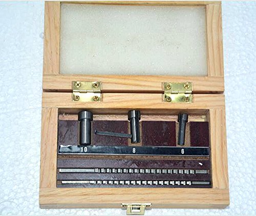 6pcs Keyway Broach Set Metric Size 2pc Keyway Cutter+3pc Collared Bushing+1 Shim