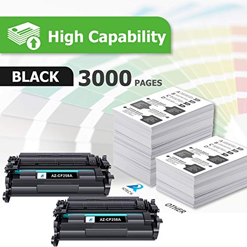 Aztech Compatible Toner Cartridge Replacement for HP 58A CF258A 58X CF258X for HP Pro M404dn M404n M404dw MFP M428fdw M428dw M428fdn Toner Printer M404 M428 M406 M430 (Black 2-Pack)