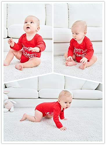 bilison Baby Boy Girl Valentine's Day Clothes Mommy and Daddy's Little Valentine Outfits