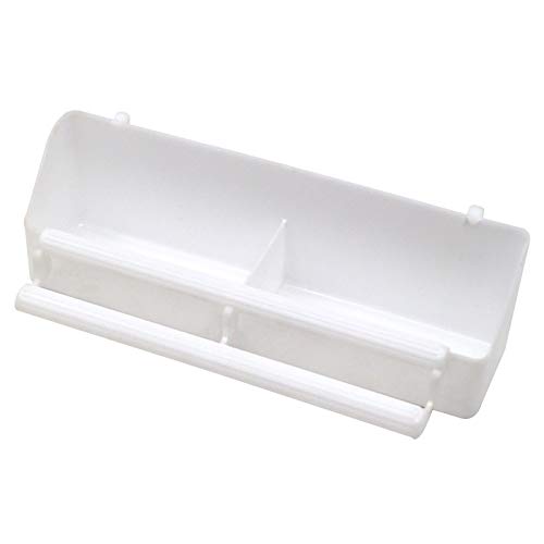 Pet Water Feeder Cup, 2 Pieces Bird Food Bowl Cups White Bird Water Dispenser for Poultry Pigeon Quail Cage