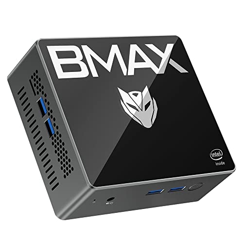 Bmax Mini PC N4020(Up to 2.8GHz) 6GB DDR4 128GB eMMC 4K Dual Display USB ×4 HDMI ×1 RJ45 Dual-Band Wi-Fi BT4.2 Mini Desktop Computer