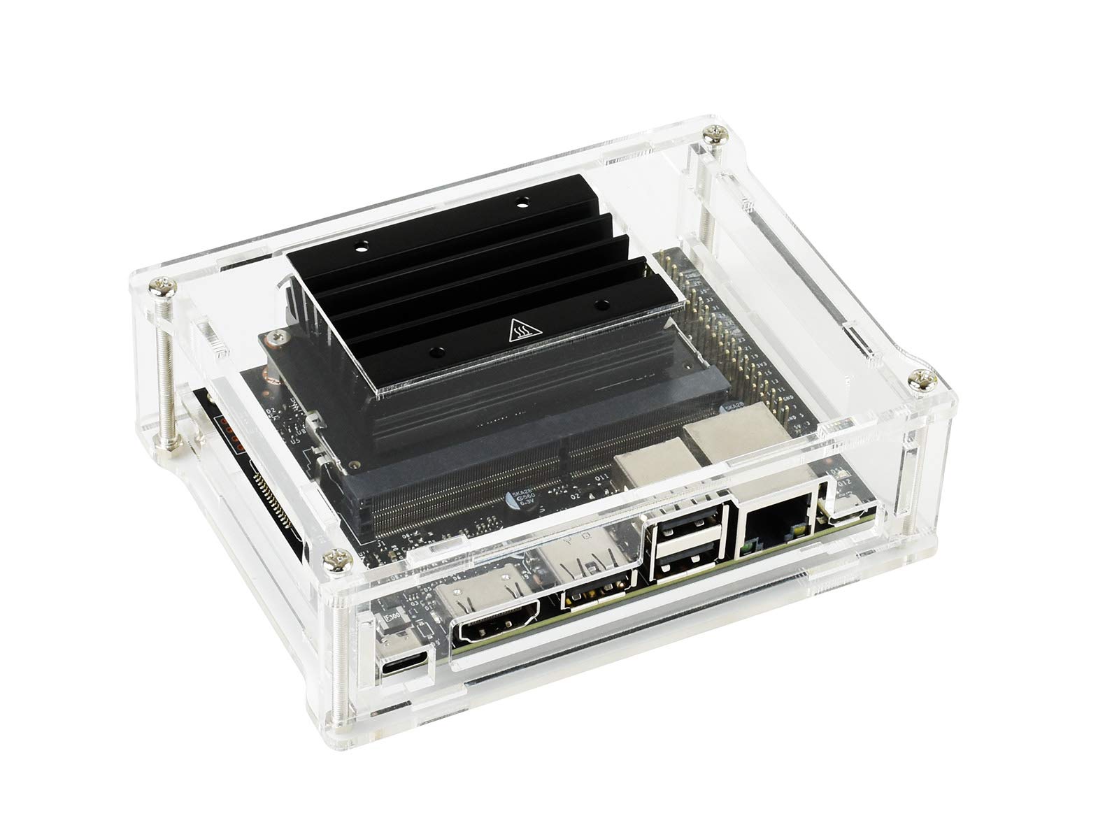 Acrylic Clear Case Enclosure Specialized for Jetson Nano 2GB Developer Kit(Case only